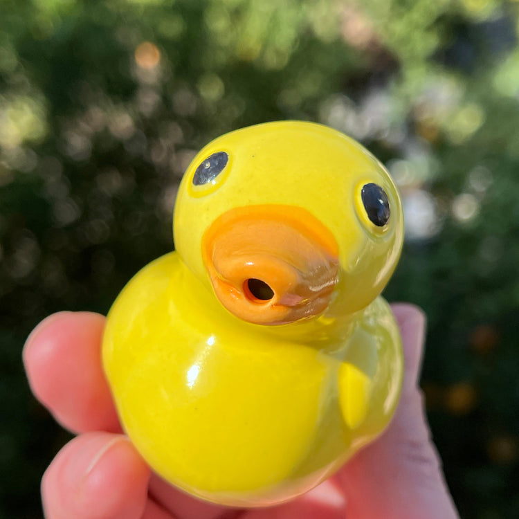 Duck Pipe Ceramic Smoking Rubber Ducky Pipes by Cosmos Art Ceramics